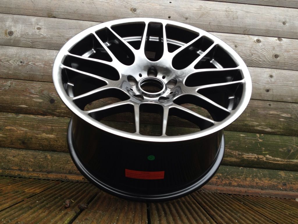 **19' Staggered Hyper Black (Shadow Chrome) CSL Style Wheels - OEM CSL ...