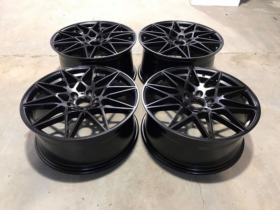 20" Staggered 666 Style Wheels - Satin Black - Direct M2/M3/M4 Fitment ...