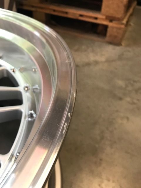 20" Staggered BBS LM Style Wheels - **Silver Polished - Deep Dish Rears ...