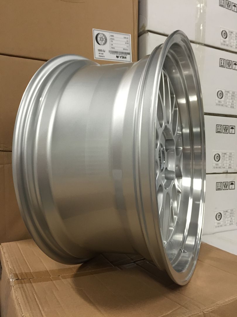 19" Staggered BBS LM Style Wheels - Silver Polished Deep Dish Rears **£ ...