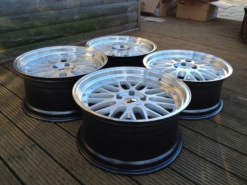 19 / 20' Staggered BBS LM Style Wheels - **Silver Polished - Deep Dish ...