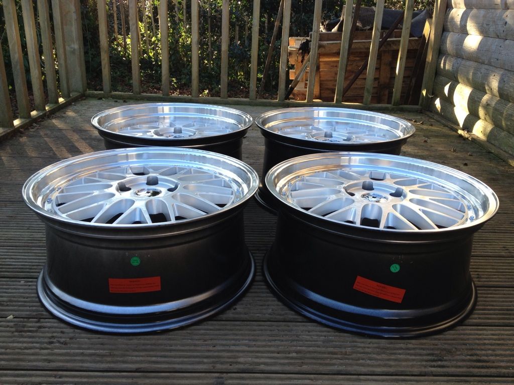 19 / 20' Staggered BBS LM Style Wheels - **Silver Polished - Deep Dish ...