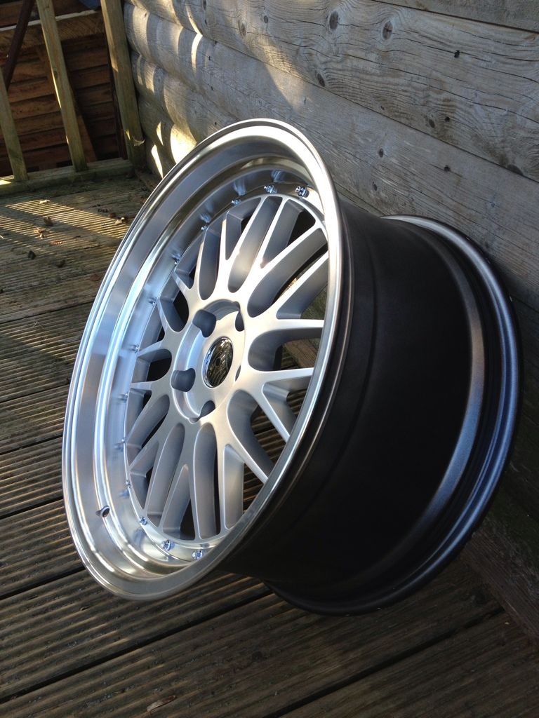 19 / 20' Staggered BBS LM Style Wheels - **Silver Polished - Deep Dish ...