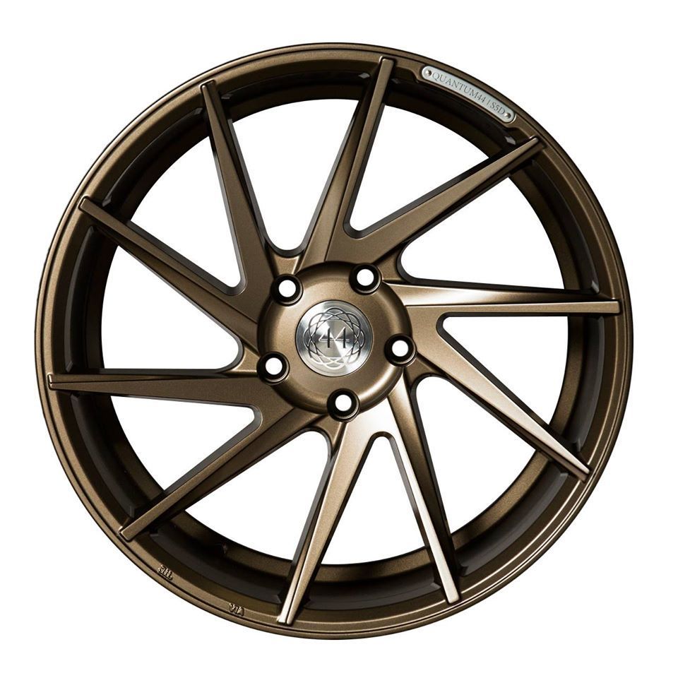 19" Quantum44 S5D Wheels - High Gloss Silver & Matt Bronze ...