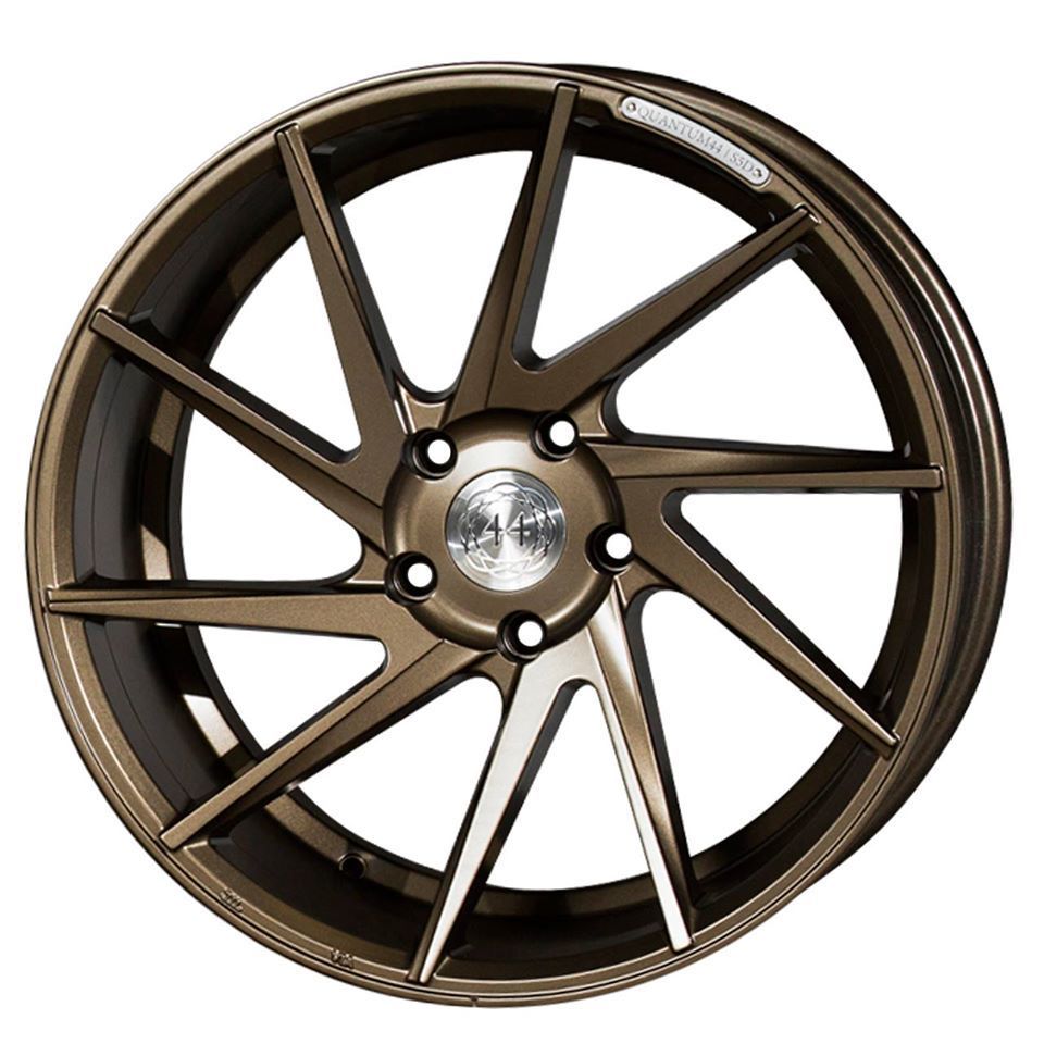 19" Quantum44 S5D Wheels - High Gloss Silver & Matt Bronze ...
