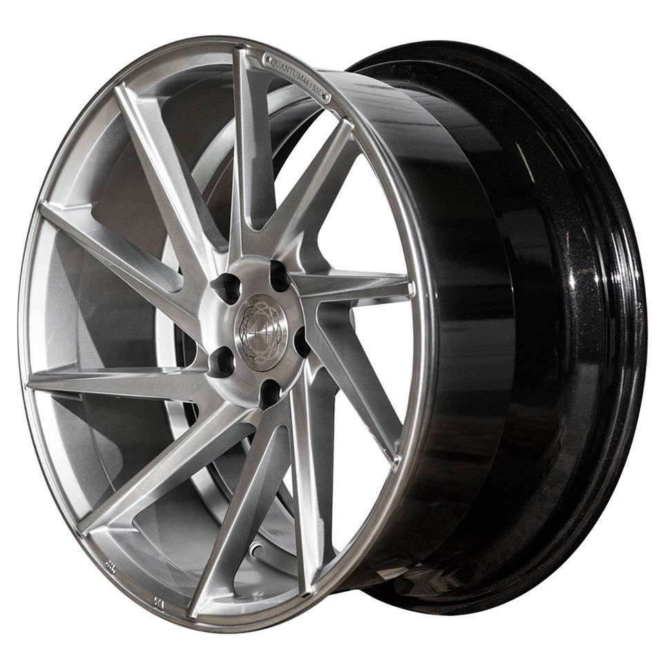 19" Quantum44 S5D Wheels - High Gloss Silver & Matt Bronze ...