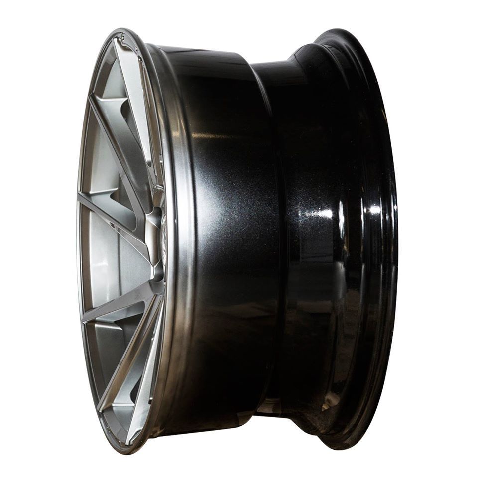 19" Quantum44 S5D Wheels - High Gloss Silver & Matt Bronze ...