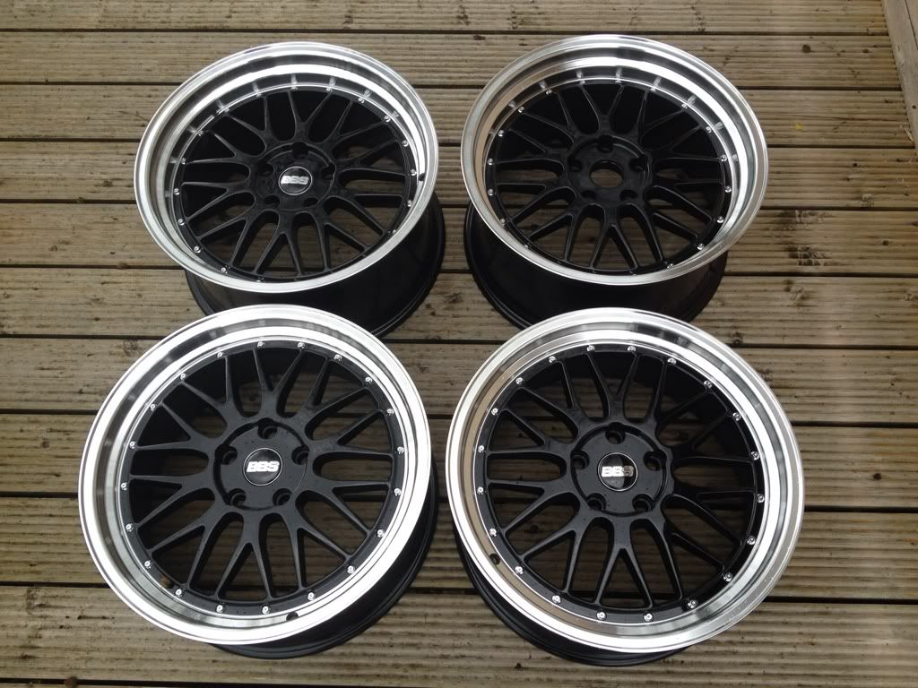 19" Staggered BBS LM Reps - Direct M3 Fitment **Gloss Black With ...