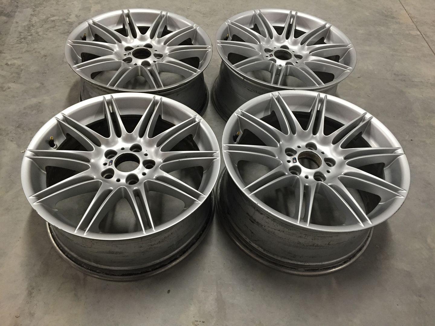 Genuine 19" Staggered MV4 225M Wheels - **£490 Delivered**