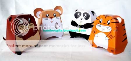 Cute Animal Papertoys