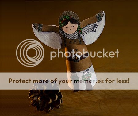 Winter Solstice Snow Angel Papercraft