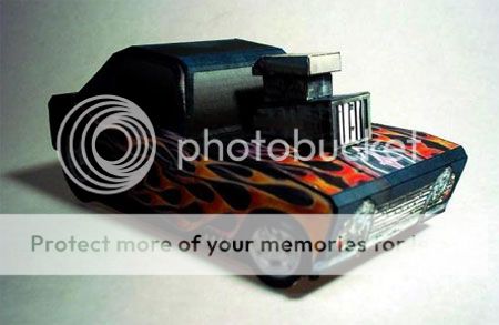 1960 Vespa Pro Street Hot Rod Papercraft